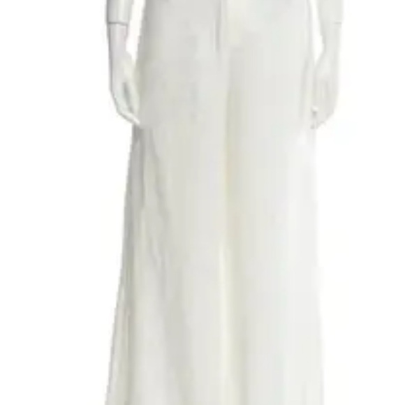 STAUD | Pants & Jumpsuits | Staud White Linen Wide Leg Pant | Poshmark